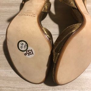 Max Studio | Shoes | Max Studio Strappy Gold Sandals Seahorse | Poshmark
